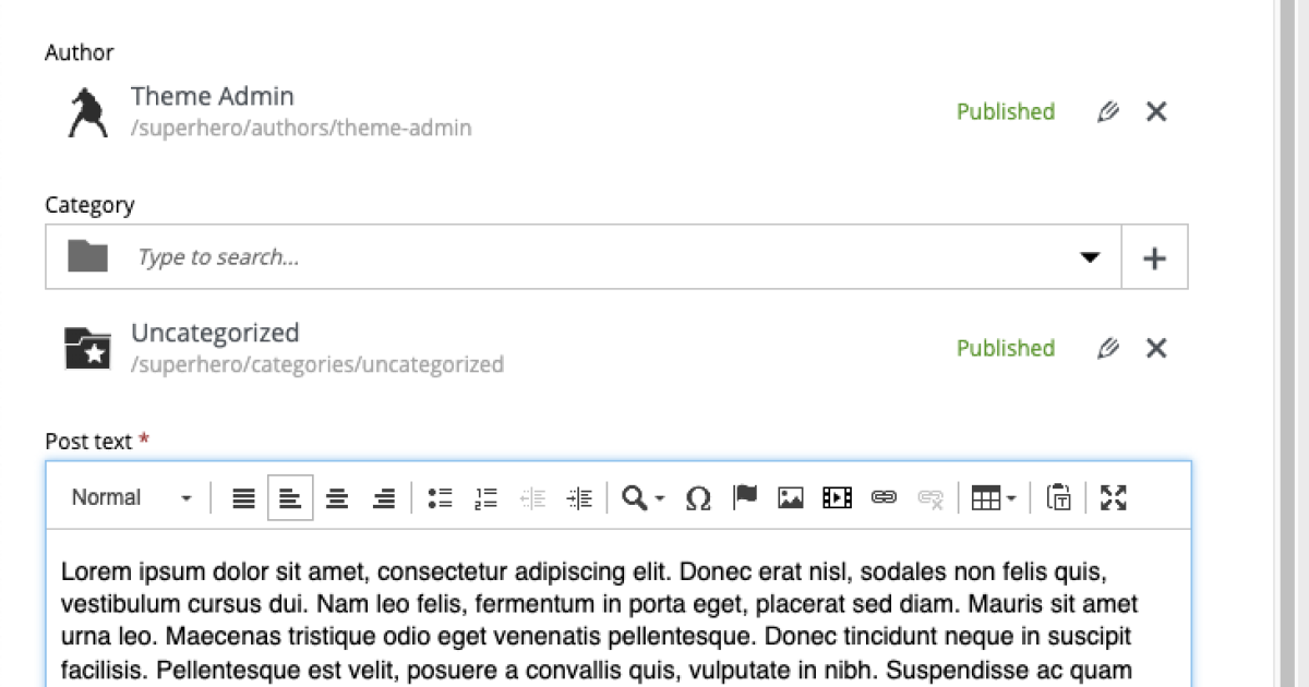 Content Form Enonic Developer Portal