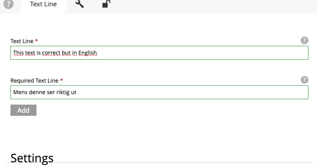 TextLine Input Type Enonic Developer Portal