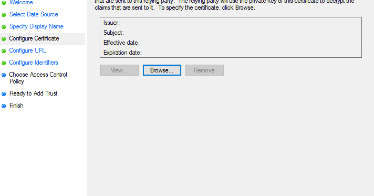 Create and configure an ADFS client - Enonic Developer Portal