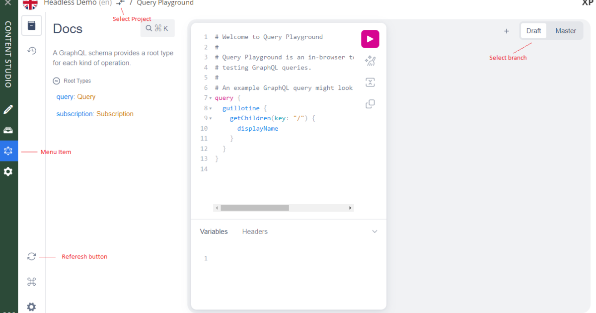Query Playground - Enonic Developer Portal