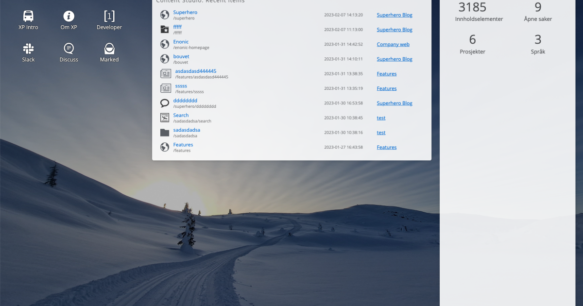 Widgets - Enonic Developer Portal
