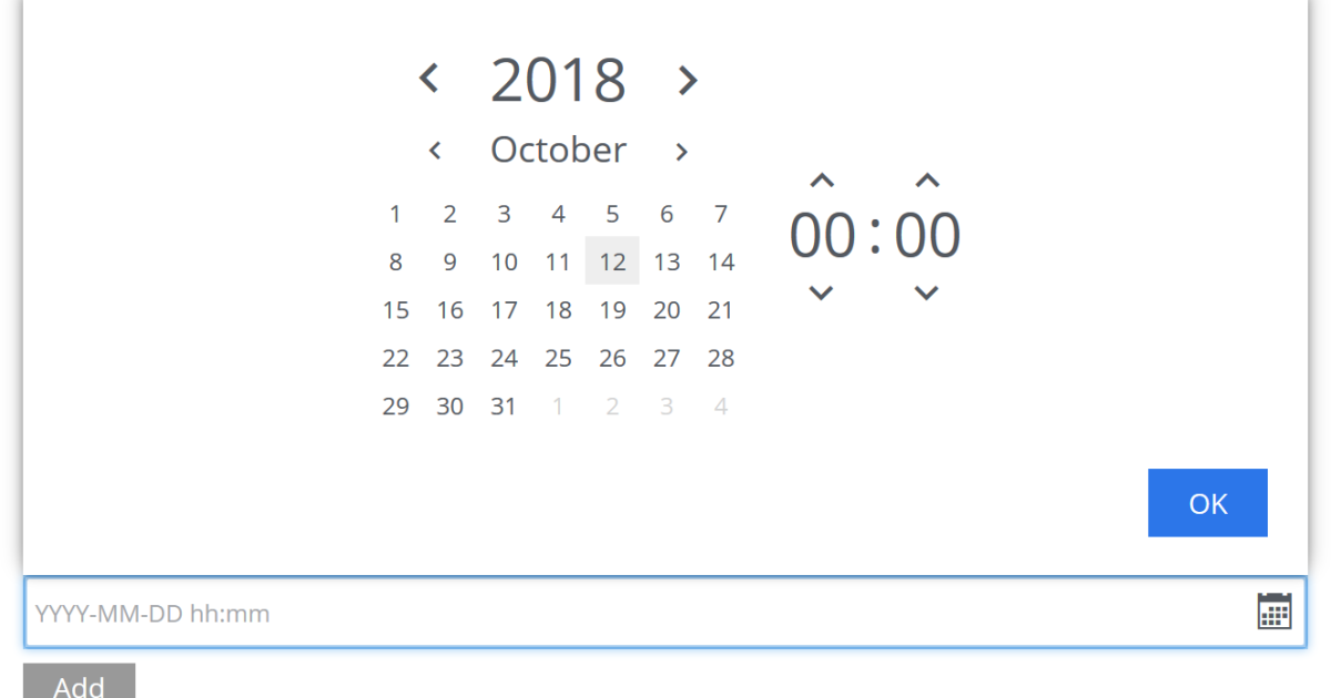 DateTime input type - Enonic Developer Portal