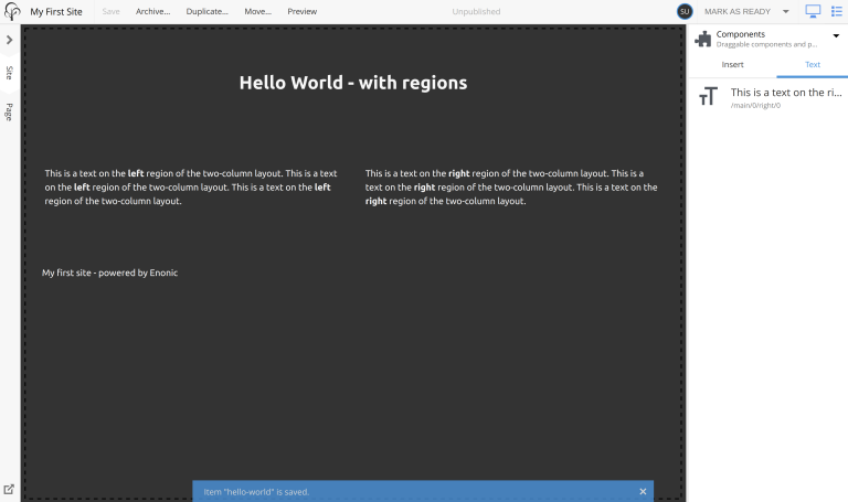 Bonus: Layout components - Enonic Developer Portal