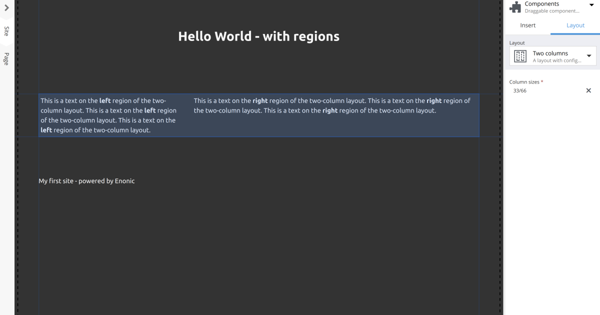Bonus: Layout components - Enonic Developer Portal