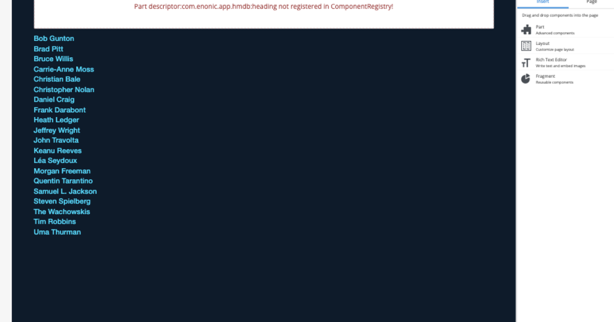 Parts - Enonic Developer Portal